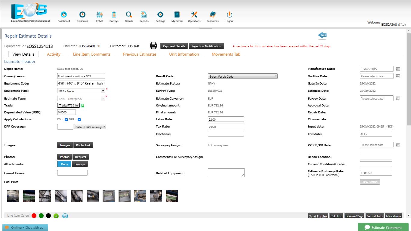 EOS - The intermodal industry’s Equipment Optimization Solution